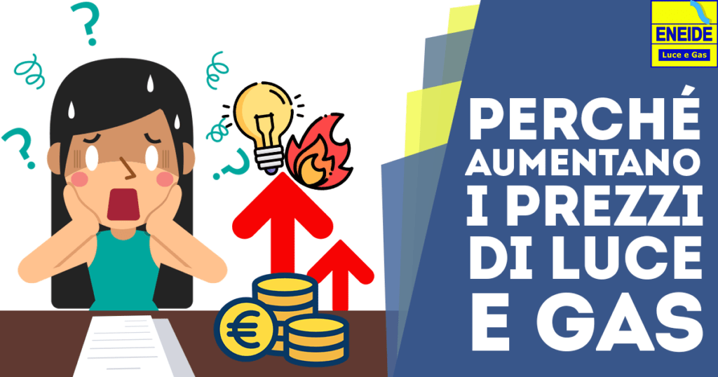 Perché aumentano i prezzi di luce e gas | EneideEnergia
